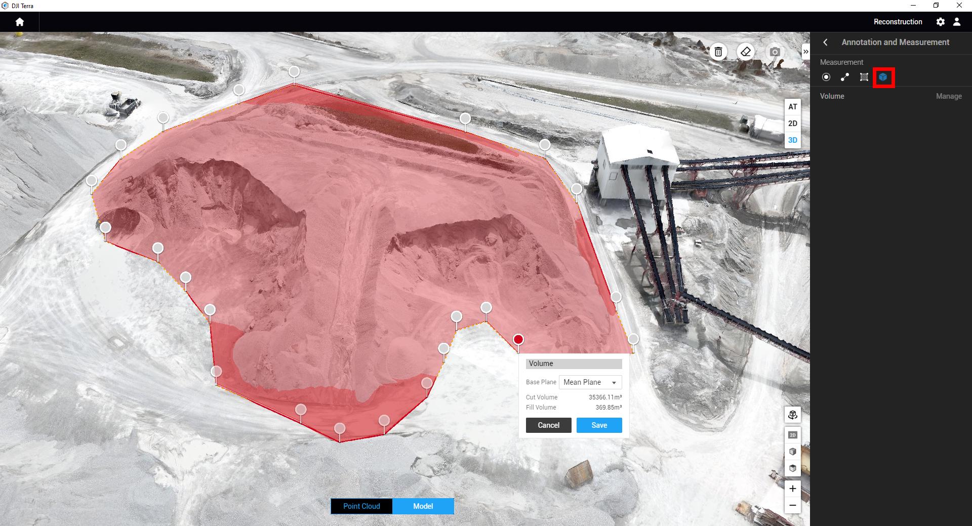 Stockpile Measurements with DJI Enterprise Drones and DJI Terra